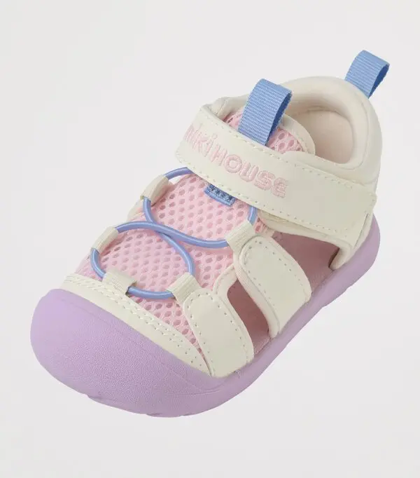 MIKI HOUSE Mesh-panel Velcro Sandals