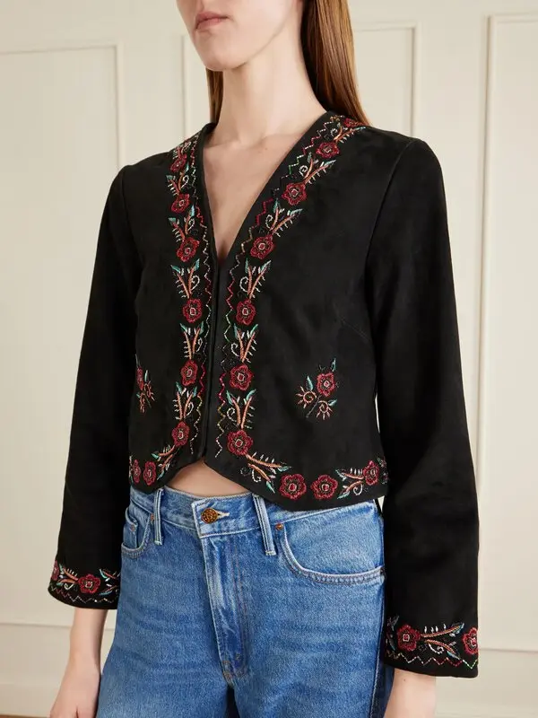 Rixo Oliwia Embellished Jacket