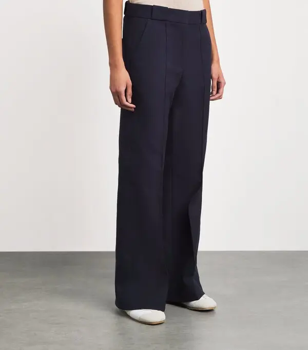 ME+EM Cotton Blend Kick Flare Trousers