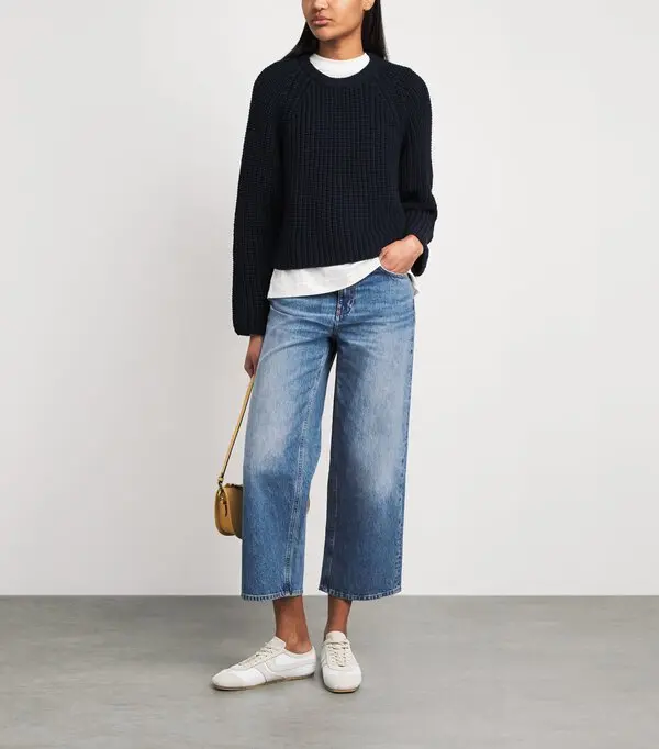 ME+EM Cropped Straight Leg Jeans