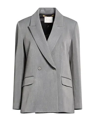 MANILA GRACE Double-breasted Blazer - Grey