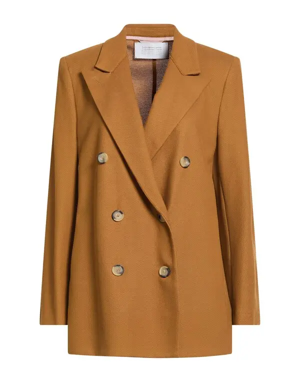 Harris Wharf London Double-breasted Piqué Blazer
