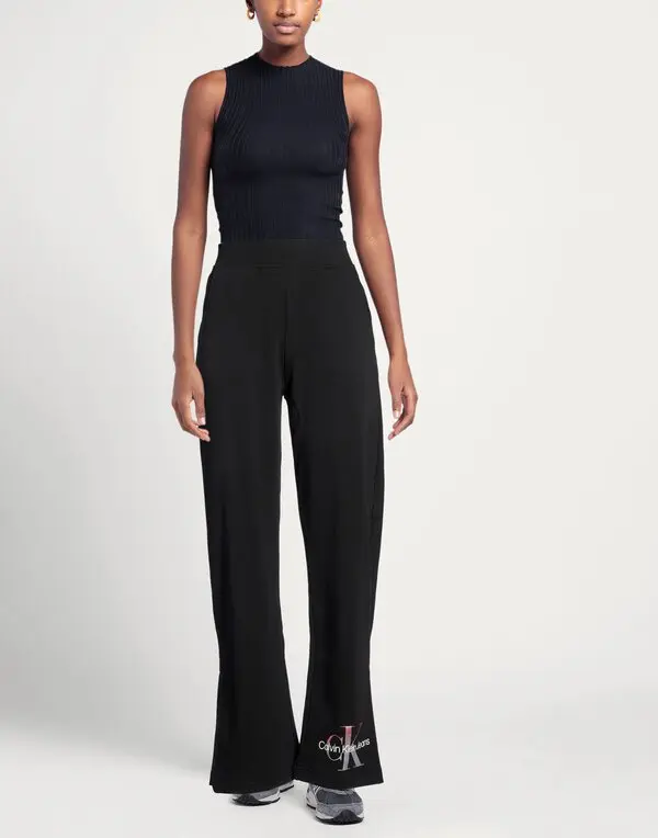 Calvin Klein Cotton Track Pants - Black
