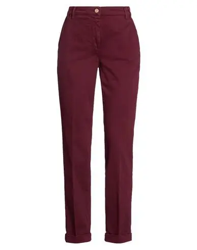 MANILA GRACE Tapered Twill Pants - Red
