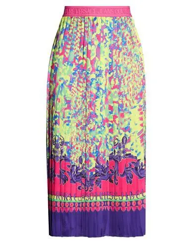 Versace Midi Pleated Skirt - Lime Green