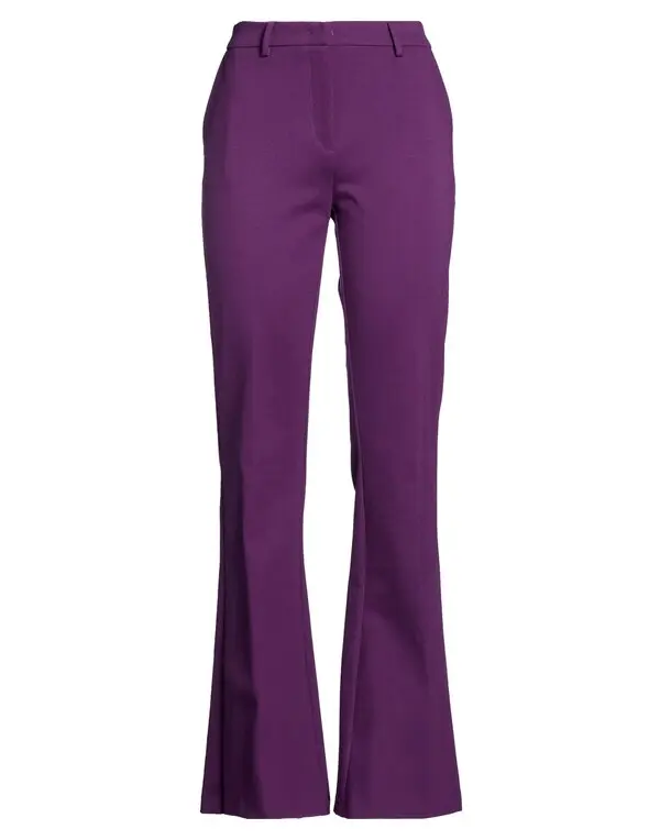 MANILA GRACE Flared High-waisted Trousers