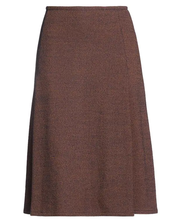 Bruno Manetti Virgin Wool Midi Skirt