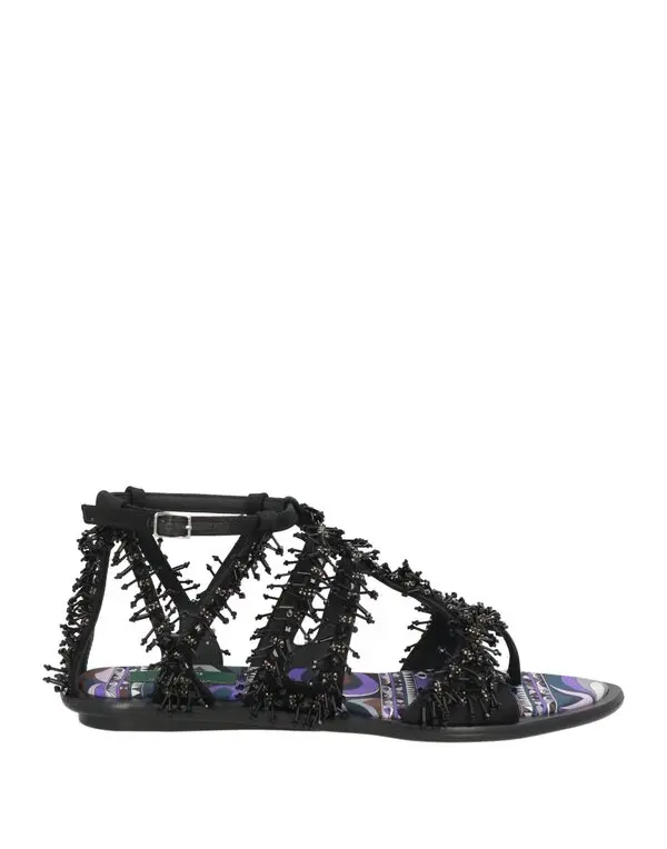 Emilio Pucci Thong Sandal With Ankle Strap