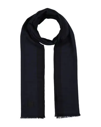FERRAGAMO Scarf Midnight Cashmere, Silk - Blue