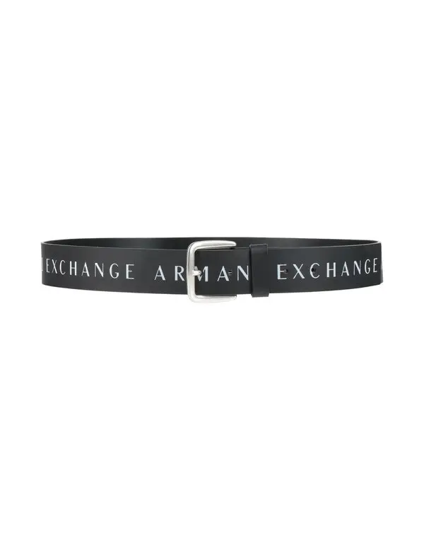 Armani Exchange Logo-print Leather Belt