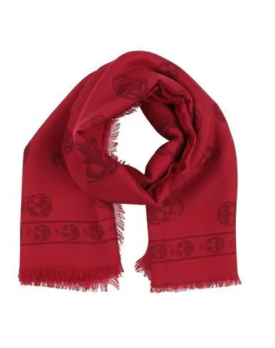 Alexander McQueen Scarf Brick Wool - Red