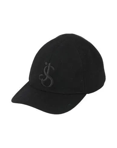 JIL SANDER Cashmere And Calfskin Hat - Black