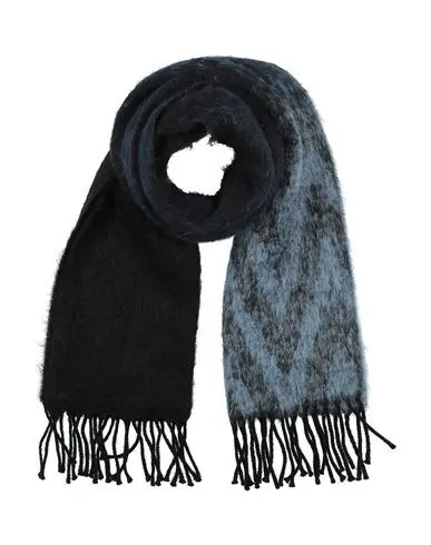 John Varvatos Scarf Wool, Mohair Wool, Polyamide - Black
