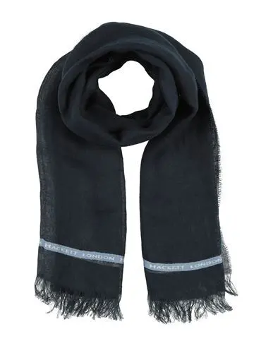 HACKETT Scarf Midnight Linen, Cotton - Blue