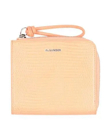 JIL SANDER Wallet Apricot Leather - Orange