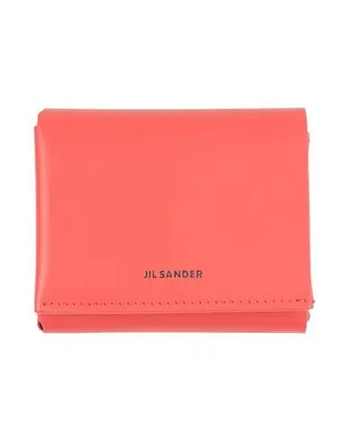 JIL SANDER Wallet Leather - Tomato Red