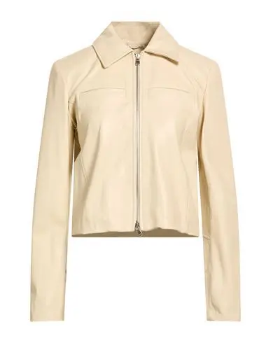 STREET LEATHERS Leather Jacket - Cream