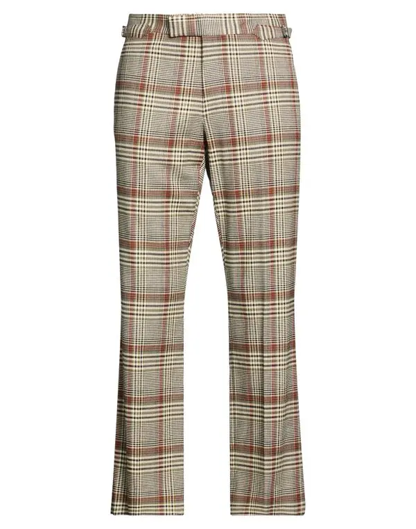 VIVIENNE WESTWOOD Tartan Pattern Straight Leg Pants - Green