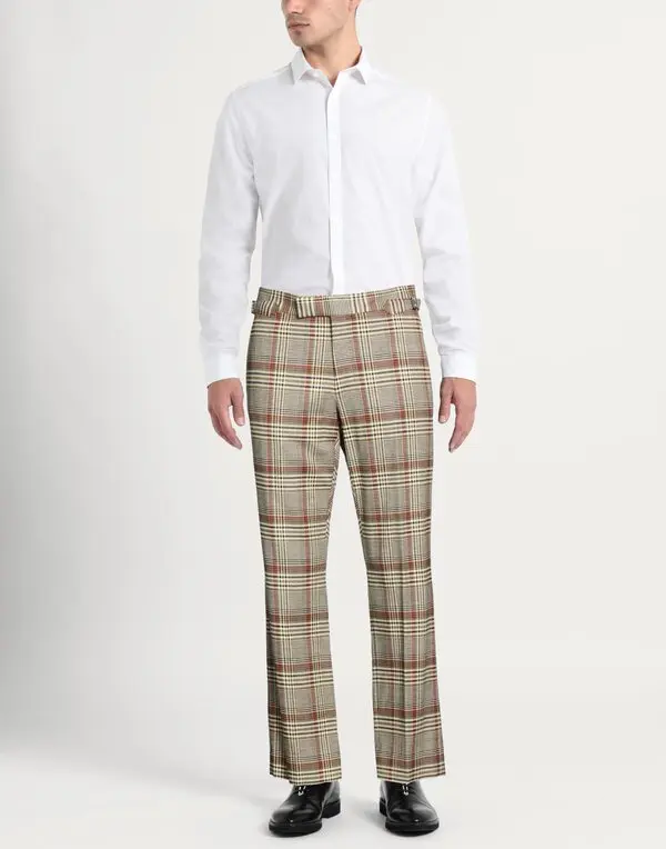 VIVIENNE WESTWOOD Tartan Pattern Straight Leg Pants - Green