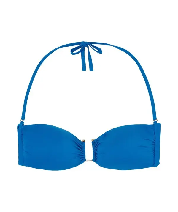 Max Mara Amelia Bandeau Bikini Top - Blue