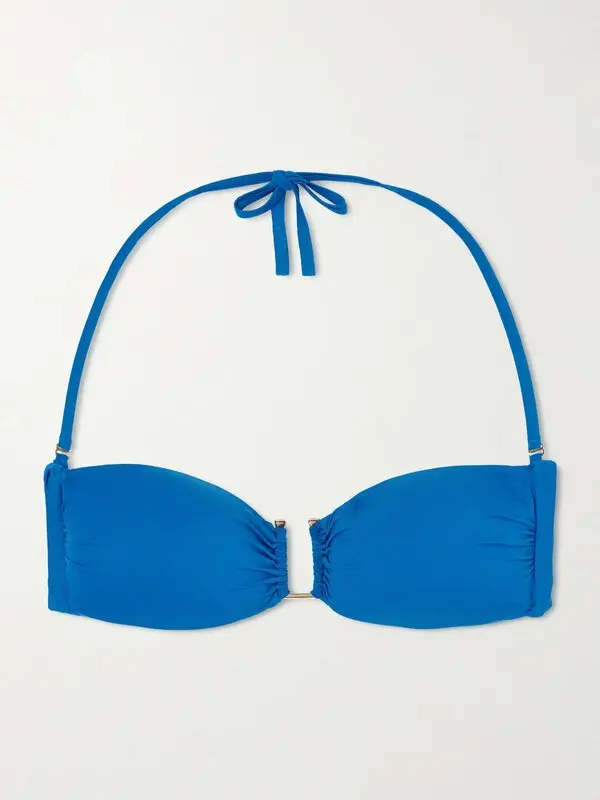 Max Mara Amelia Bandeau Bikini Top - Turquoise