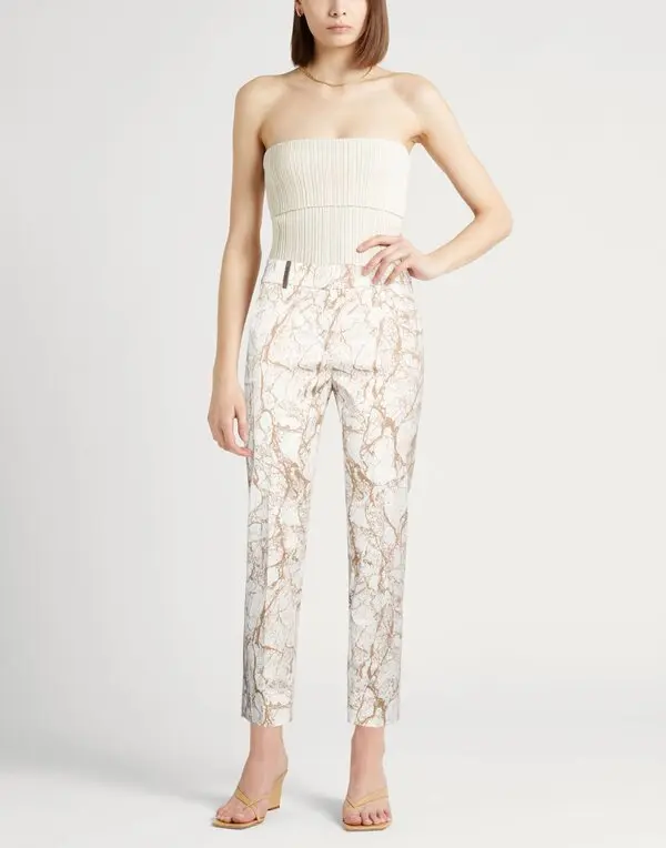 Peserico Cotton Blend Tapered Cropped Pants