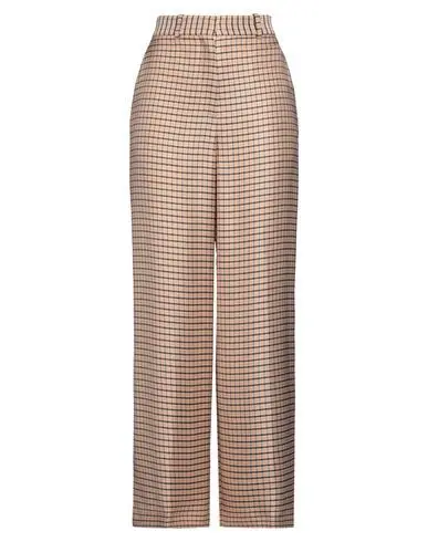 LANVIN Wide-leg Checked Twill Pants