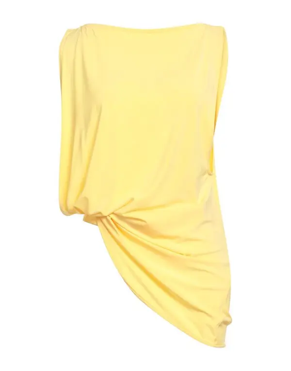 Jacquemus Ribbed Jersey Top - Yellow