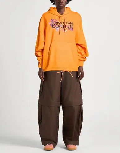 Versace Cotton French Terry Sweatshirt - Orange