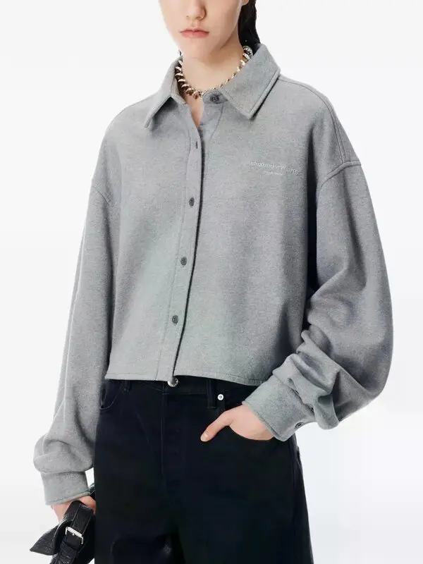 Alexander Wang Button-up Cropped Shirt