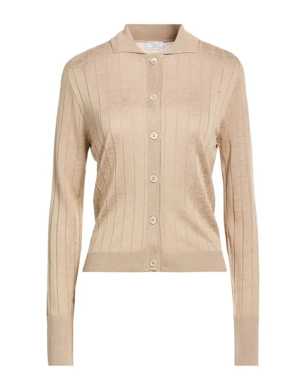 Peserico Cardigan In Viscose And Polyester - Beige