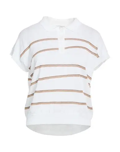 Peserico Pescarico Linen, Cotton, Viscose, Metal Fiber Polo Shirt - Light Brown