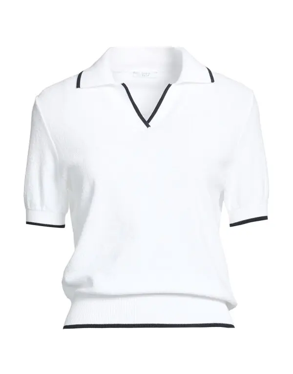 Peserico Knitted Lightweight Knit Top - White