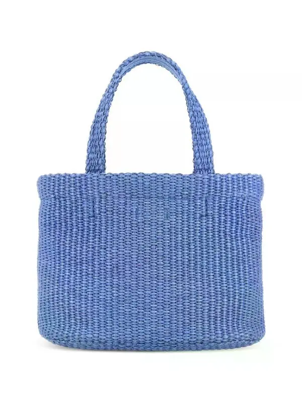 JIMMY CHOO Small Raffia Beach Shoulder Bag - Blue