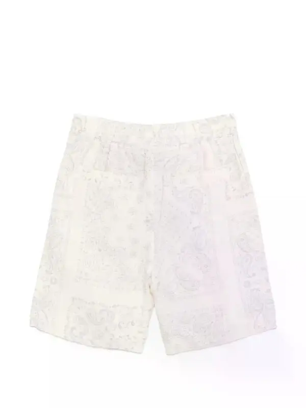 Eleventy Patterned Deck Shorts - Neutrals