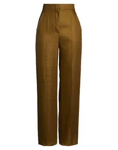 Max Mara Wide-leg Linen Pants - Green