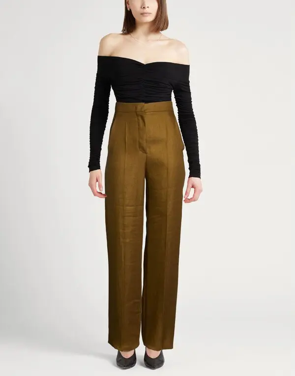 Max Mara Wide-leg Linen Pants