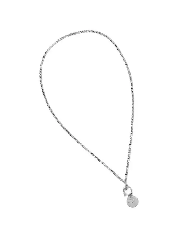 ALLSAINTS Curb Chain Charm Necklace - Silver