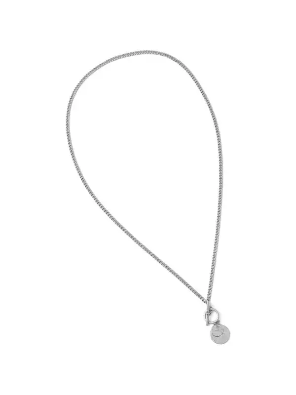 ALLSAINTS Curb Chain Charm Necklace - Silver