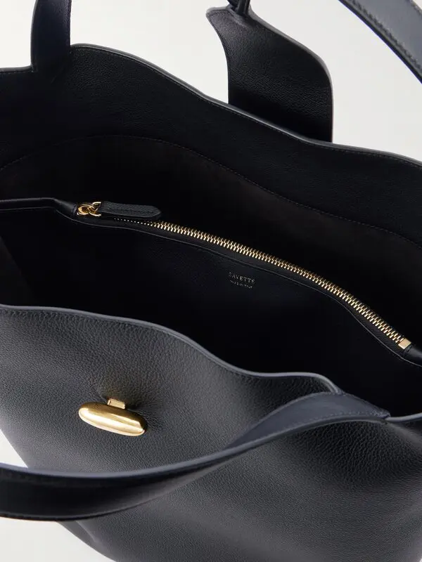 Savette The Anello Leather Tote - Black