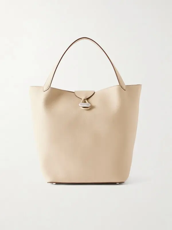 Savette The Anello Leather Tote - Neutrals