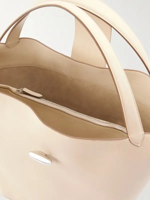Savette The Anello Leather Tote - Neutrals