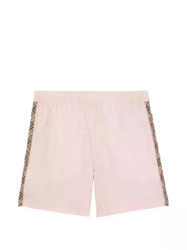 Burberry Check Trim Swim Shorts - Pink