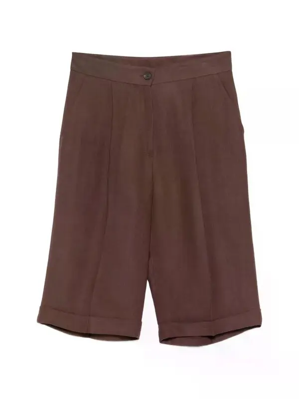 Antonelli Firenze Pleated Turn-up Cuffs Shorts