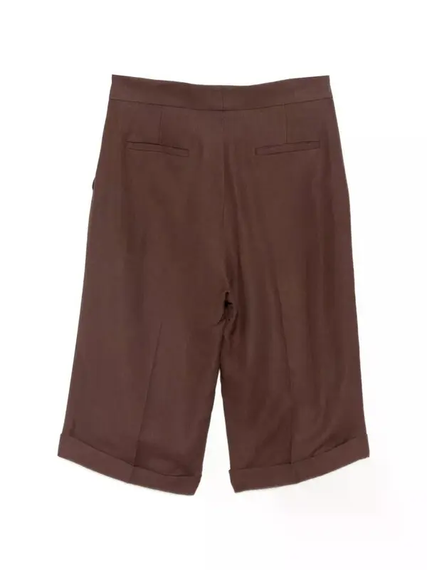 Antonelli Firenze Pleated Turn-up Cuffs Shorts