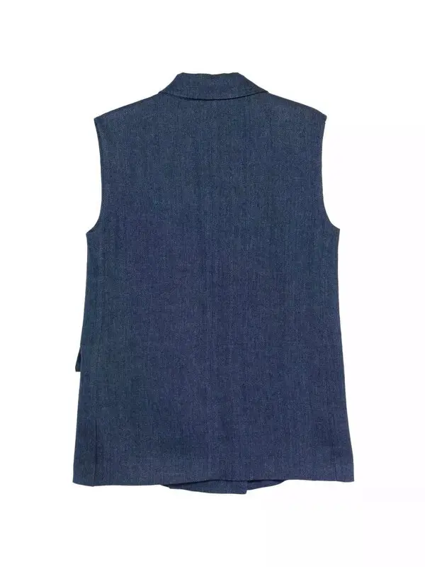 Antonelli Firenze Double-breasted Sleeveless Blazer