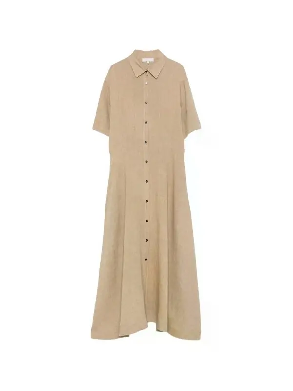 Antonelli Firenze Buttoned Midi Dress - Brown