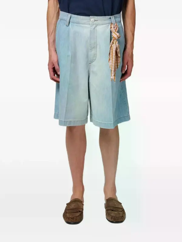 Marni Pleated Wide Leg Shorts