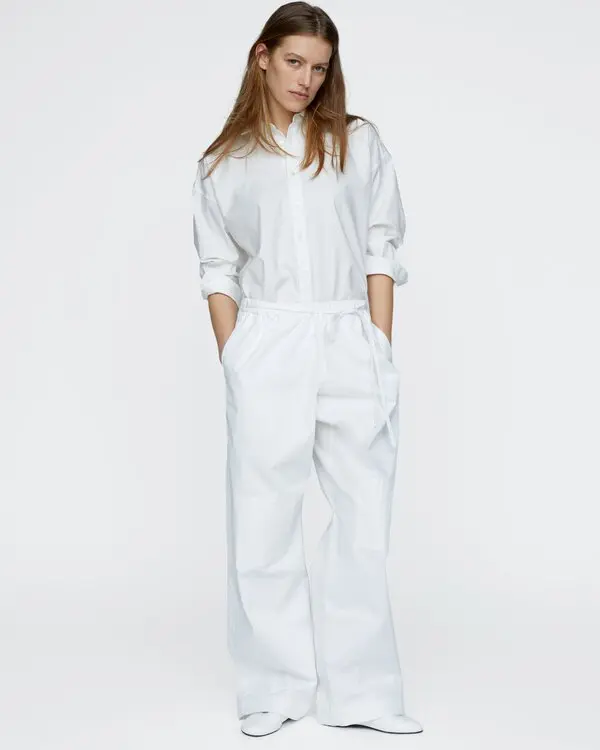 ATM Anthony Thomas Melillo Cotton Twill Judo Pants - White