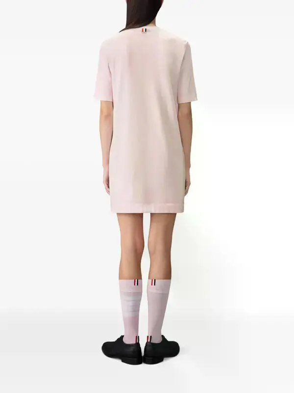 Thom Browne Overdyed 4-bar Jersey T-shirt Dress